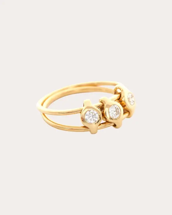 YI COLLECTION Diamond & 18k Orbit Ring