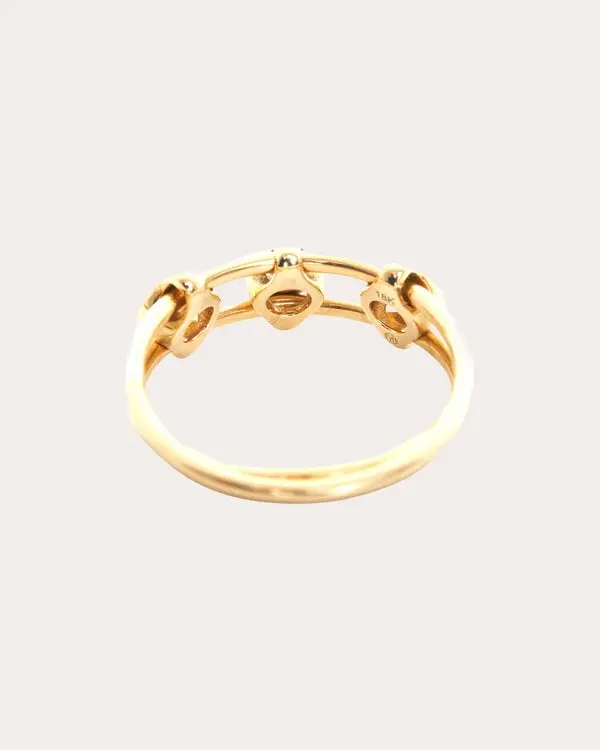 YI COLLECTION Diamond & 18k Orbit Ring