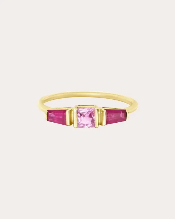 YI COLLECTION Sapphire & Ruby Lacroix Ring