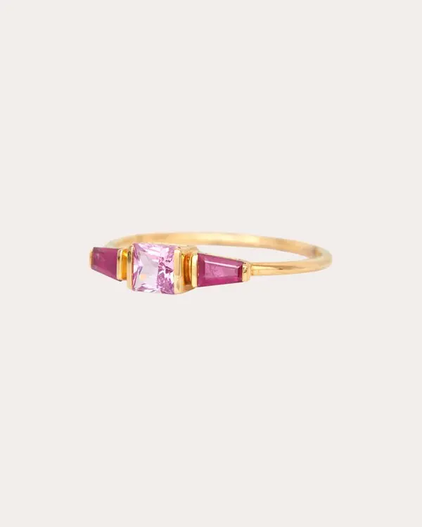 YI COLLECTION Sapphire & Ruby Lacroix Ring