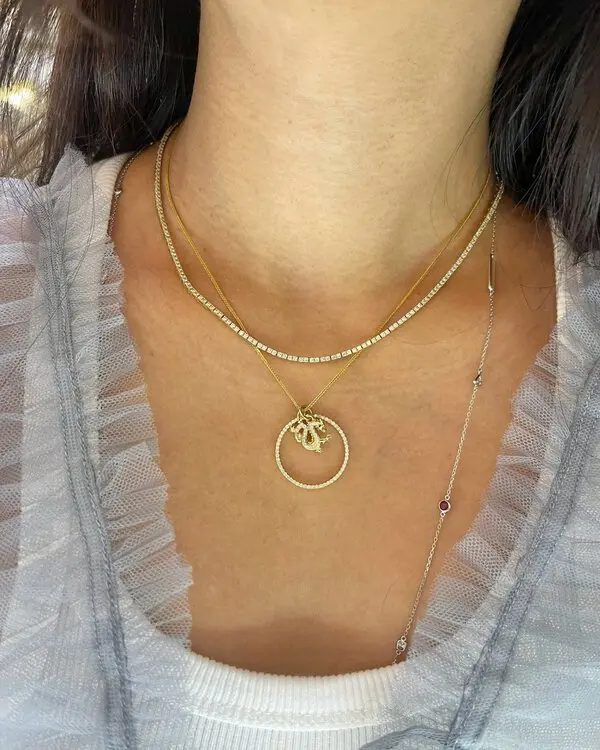 YI COLLECTION Diamond Zodiac Dragon Pendant Necklace