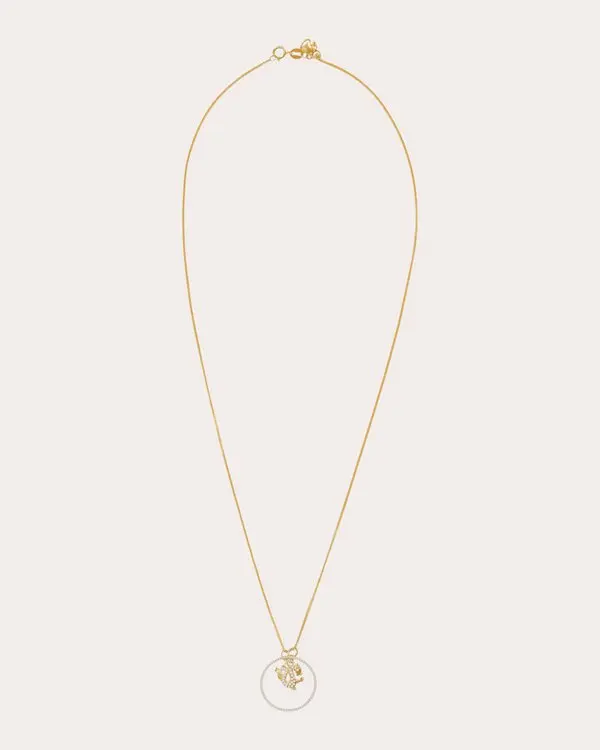YI COLLECTION Diamond Zodiac Dragon Pendant Necklace