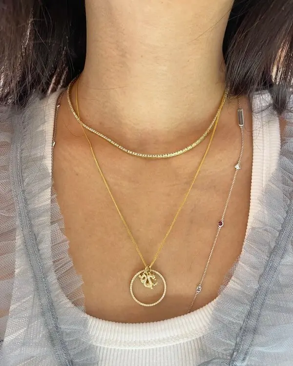 YI COLLECTION Diamond Zodiac Dragon Pendant Necklace