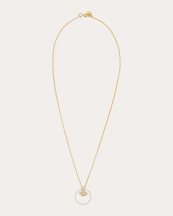 YI COLLECTION Diamond Zodiac Rabbit Pendant Necklace
