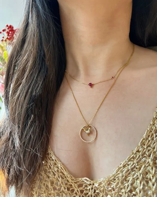 YI COLLECTION Diamond Zodiac Rooster Pendant Necklace