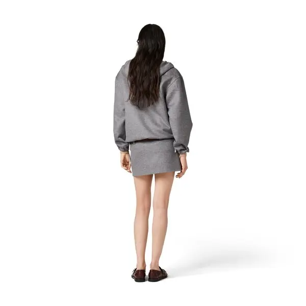 Miu Miu Double Cashmere And Wool Miniskirt