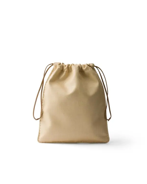 Prada Wish Embroidered Canvas Pouch