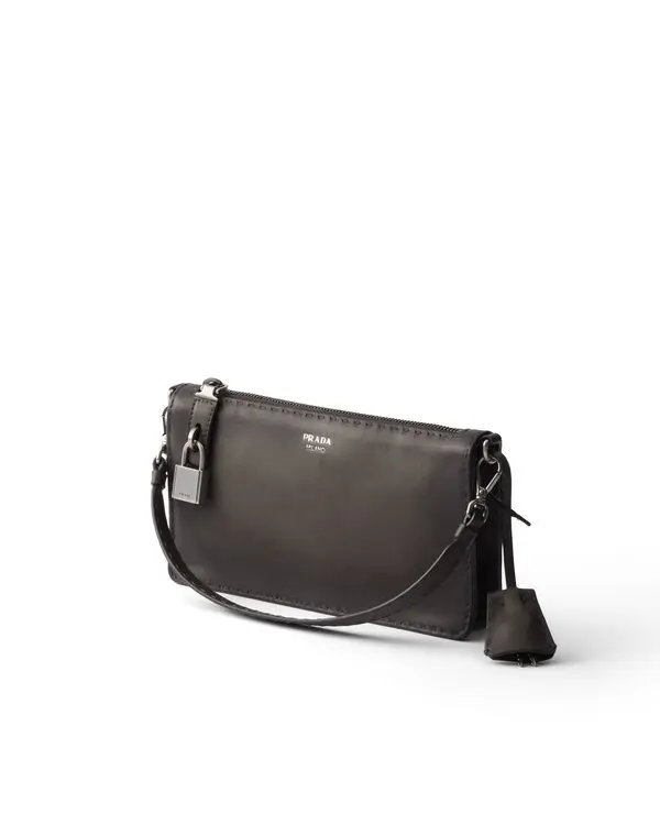 Prada Antiqued Leather Pouch