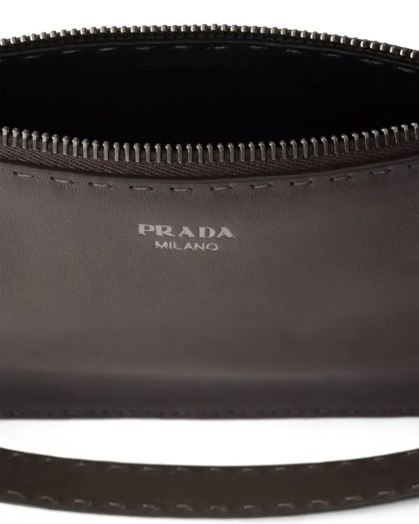 Prada Antiqued Leather Pouch