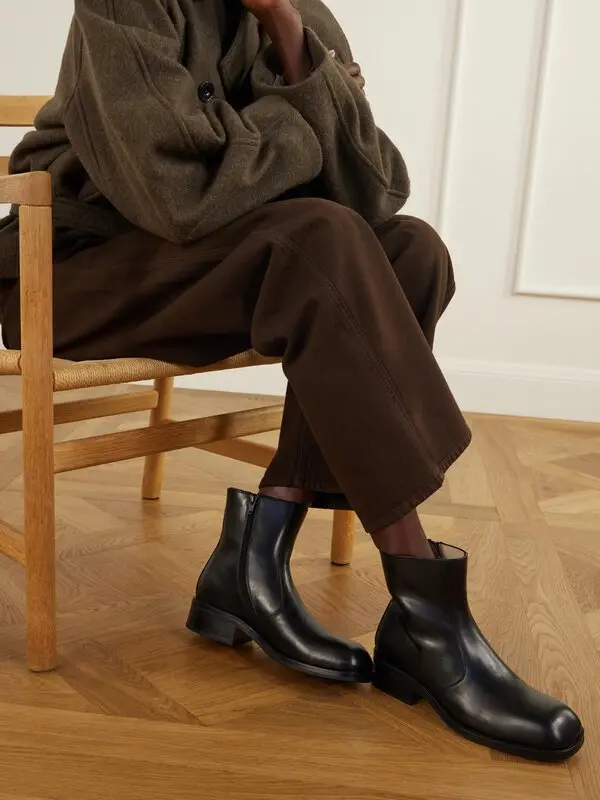 LEMAIRE Leather Ankle Boots