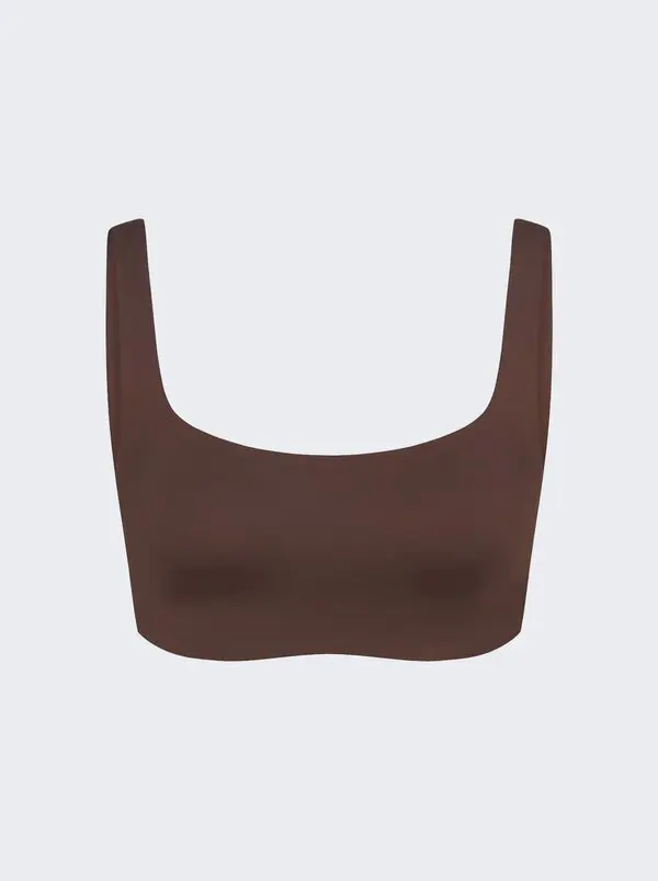 NIKESKIMS Matte Scoop Neck Bra Dark Sepia