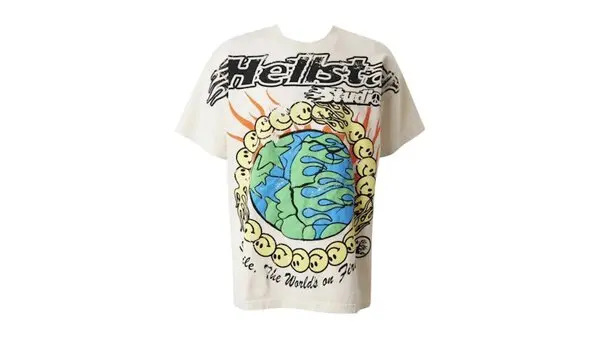 HELLSTAR Globe Smiley Face T-shirt