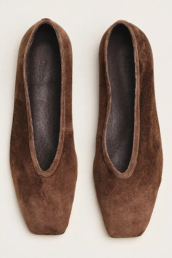 TONY BIANCO Bianca Ballet Flats - Espresso Suede