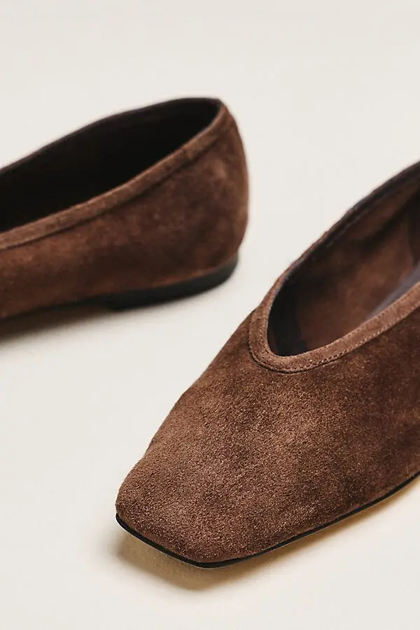 TONY BIANCO Bianca Ballet Flats - Espresso Suede