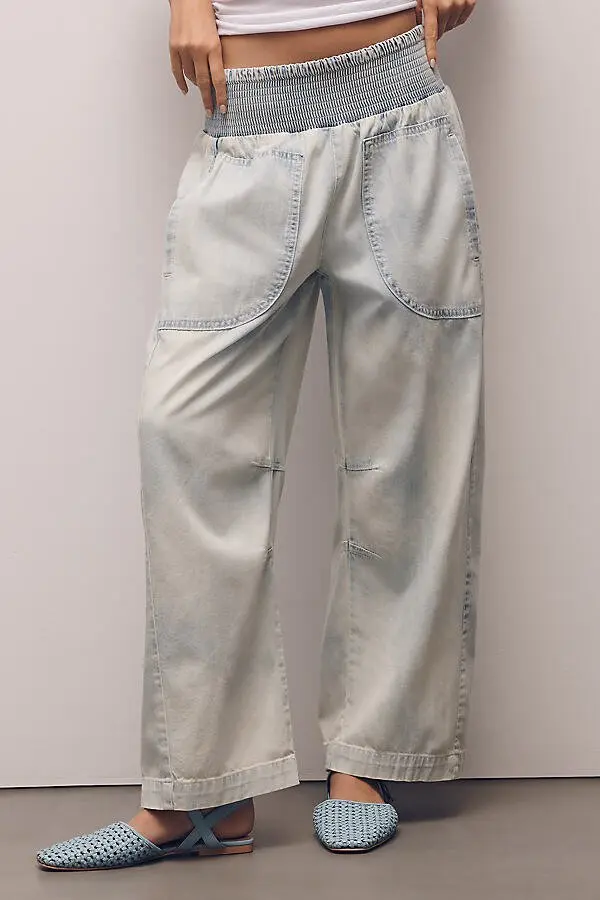 PILCRO Reese Barrel-leg Pants