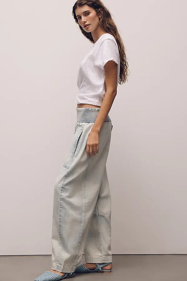 PILCRO Reese Barrel-leg Pants