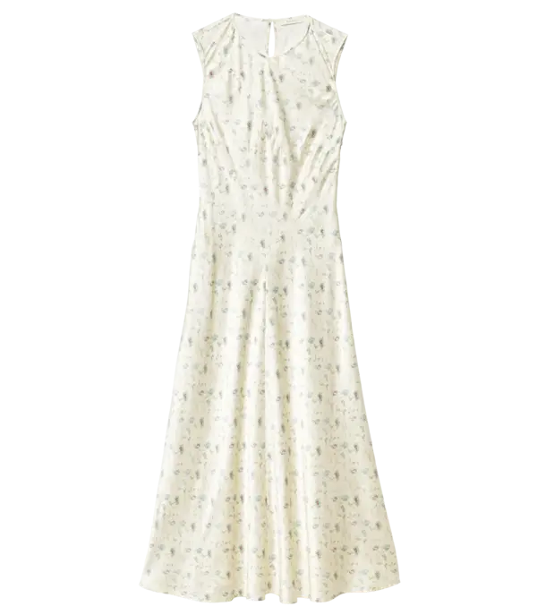 DÔEN Adelana Silk Satin Maxi Dress