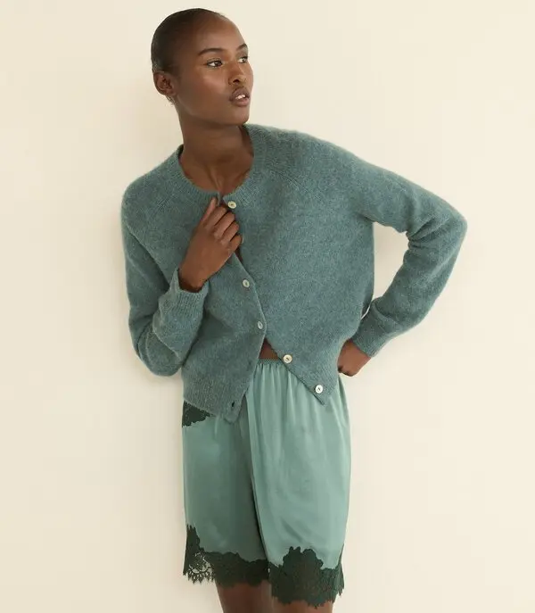 DÔEN Petra Alpaca & Merino Wool Cardigan - Seafare