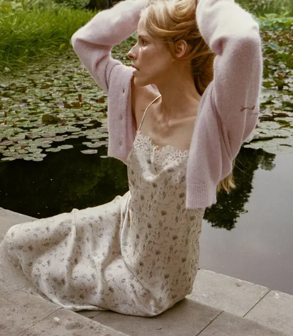 DÔEN Petra Alpaca And Merino Wool Cardigan - Violet Thistle