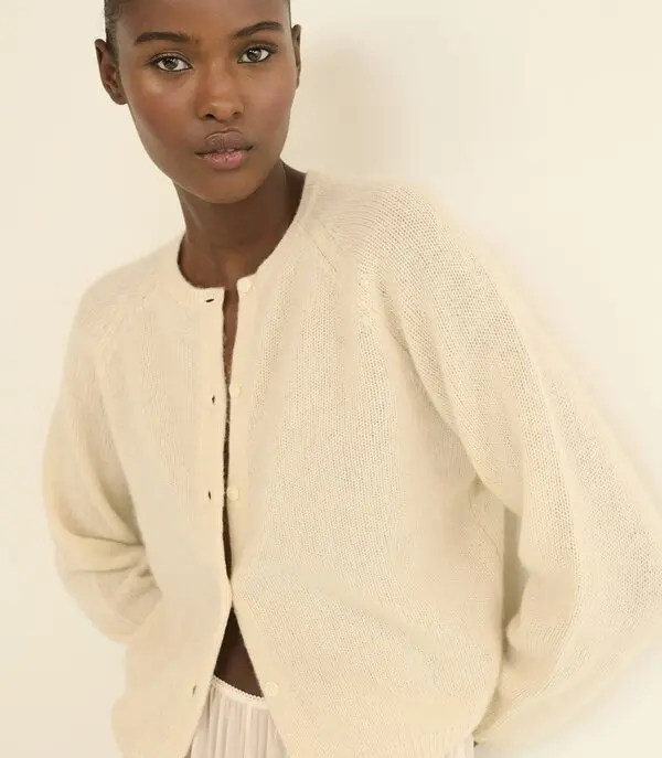 DÔEN Peroline Cashmere Cardigan With Mother-of-pearl Buttons