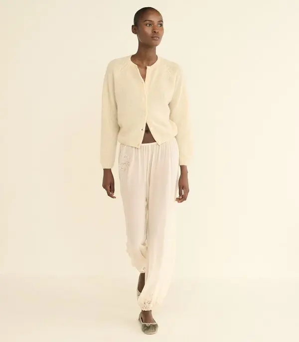 DÔEN Peroline Cashmere Cardigan With Mother-of-pearl Buttons