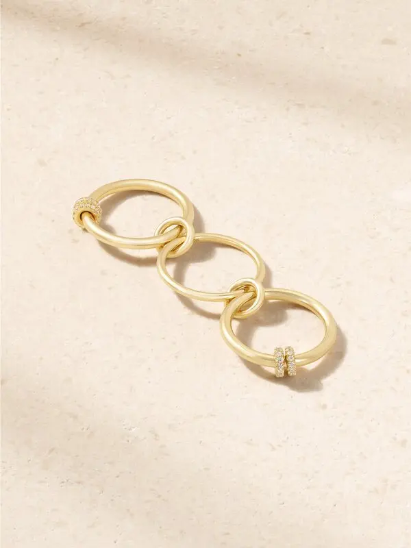 SPINELLI KILCOLLIN Jovie Set Of Three 18-karat And Diamond Rings