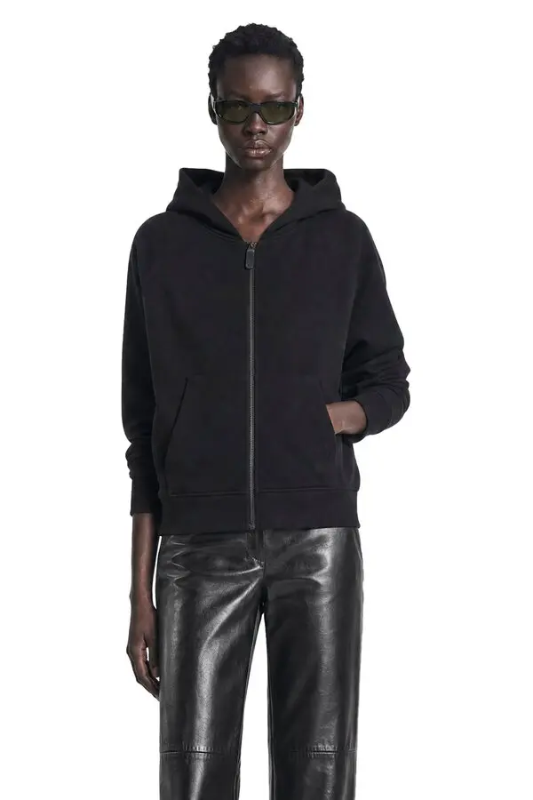 Max Mara Technical Cotton Zip-up Hoodie