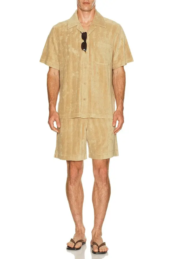J. Lindeberg Allan Stripe Terry Shorts