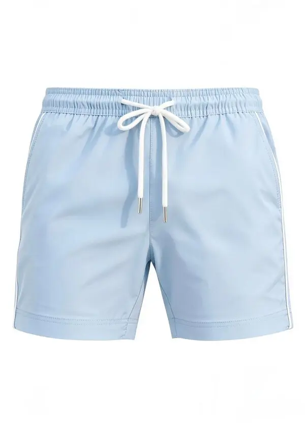 VAYLA Light Plain Tailored Swim Shorts With Contrast Piping