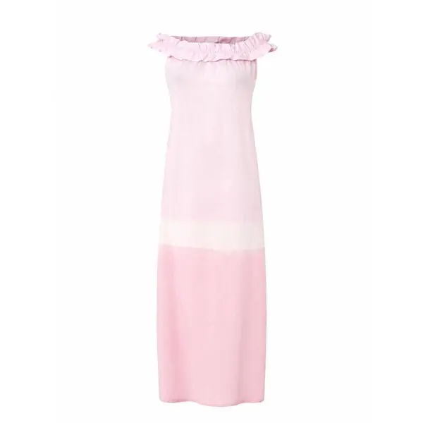 PAR Y ESCALA SL Ina Tie-dye Ruffle Dress