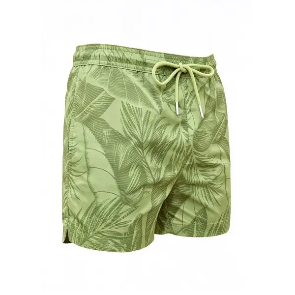 VAYLA Palm Print Swim Shorts - Green