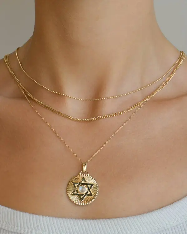 Anzie 14k Mini Ball Chain Necklace