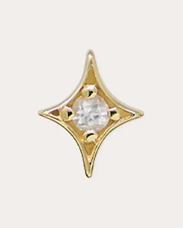 Anzie Topaz Jac+jo Mini Gothic Stud Earring