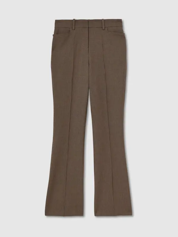 REISS Gabi Puppytooth Flared Suit Trousers