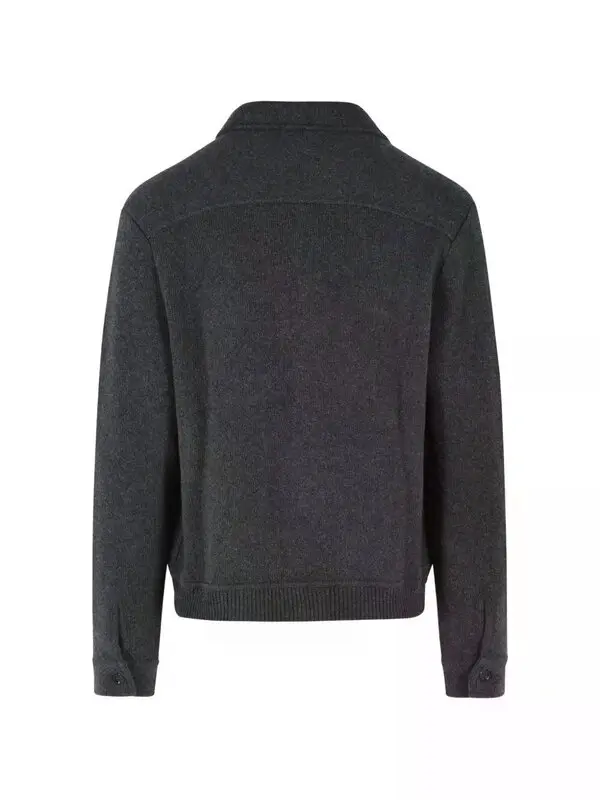 LARDINI Knitted Button-up Jacket
