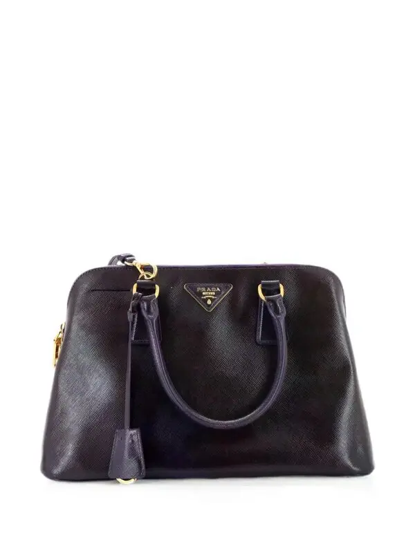 Prada Promenade Bag Vernice Saffiano Leather Medium Satchel