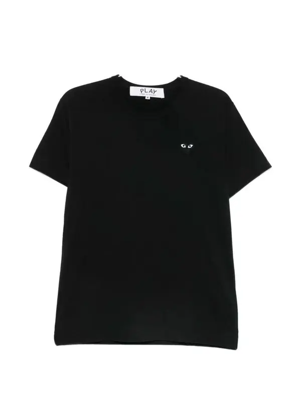 Play Comme Des Garcon Heart-patch T-shirt