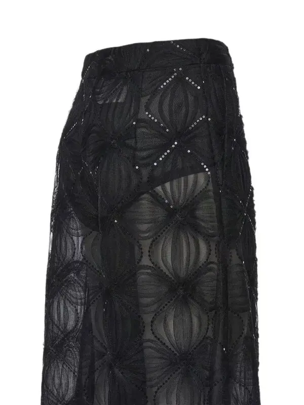 GENNY Sequin-embellished Palazzo Pants