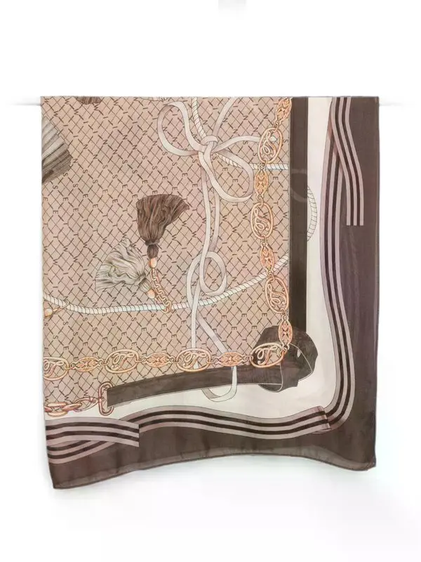 TWINSET Chain-print Scarf