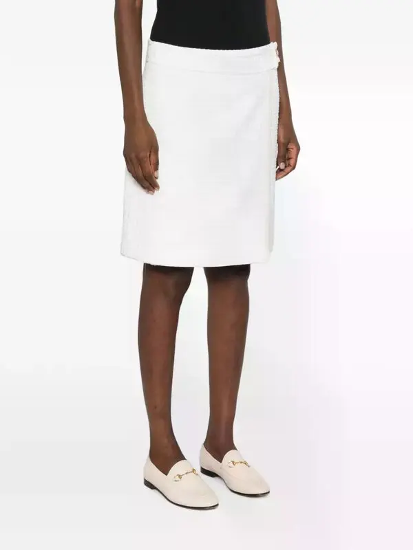 ANDIATA Tweed Wrap Midi Skirt