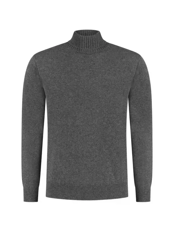 DORIANI CASHMERE Ribbed-trim Roll-neck Sweater