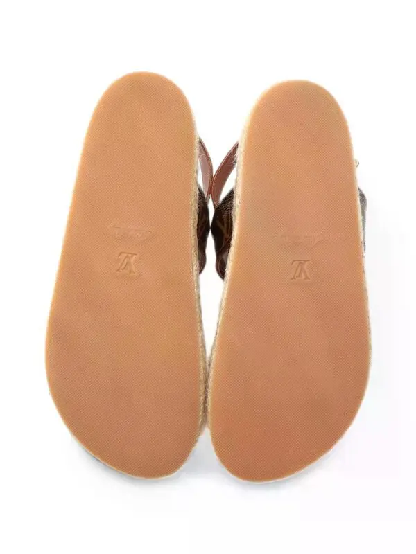 LOUIS VUITTON 2017 Odyssey Line Monogram Flat Sandals