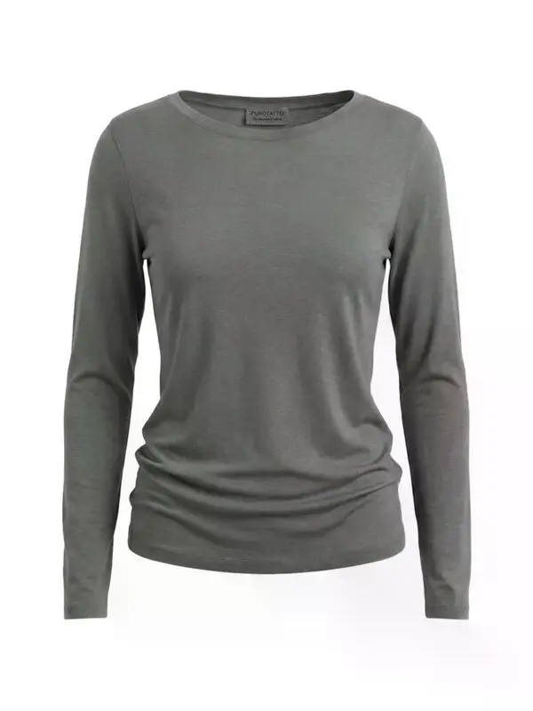 PUROTATTO Long-sleeve Crew Neck Sweater