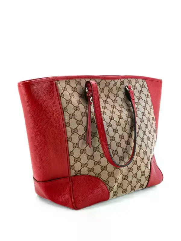 Gucci Bree Gg Canvas With Leather Medium Tote Bag