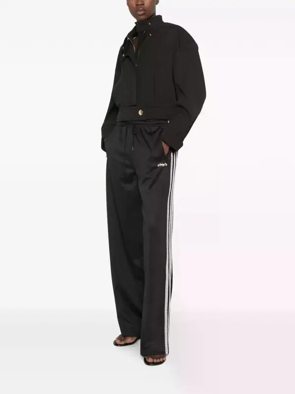 ANIYE BY Sienna Lace-trim Side-stripe Track Pants