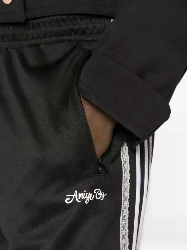 ANIYE BY Sienna Lace-trim Side-stripe Track Pants