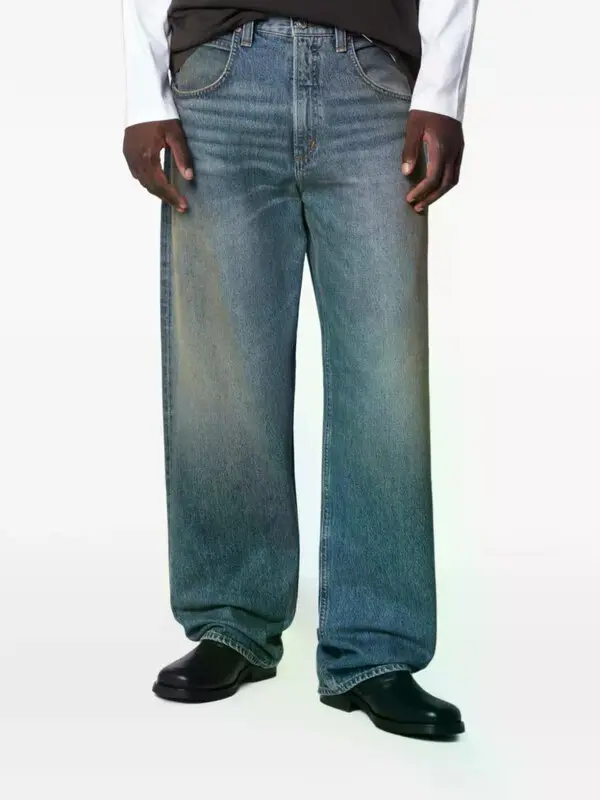 AGOLDE Faded Whiskered Loose-fit Jeans