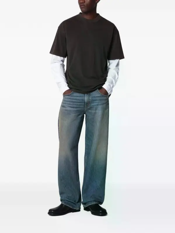 AGOLDE Faded Whiskered Loose-fit Jeans