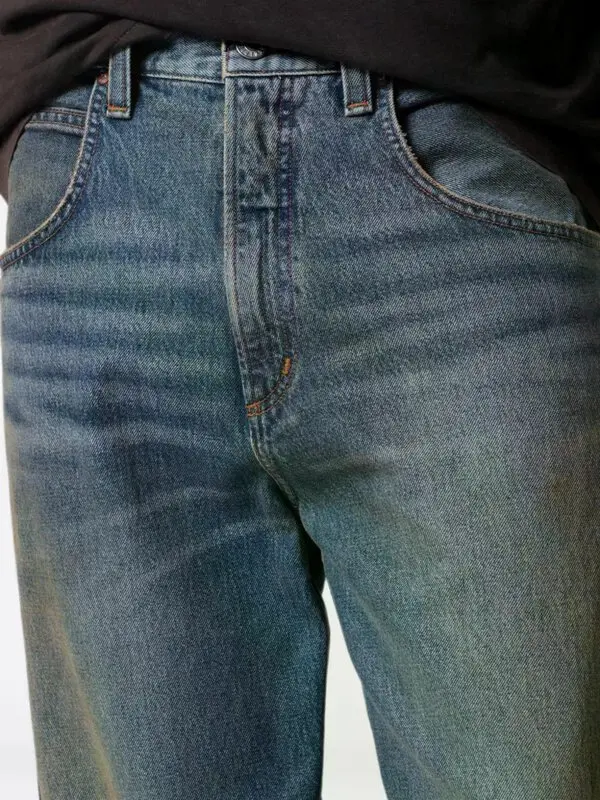 AGOLDE Faded Whiskered Loose-fit Jeans