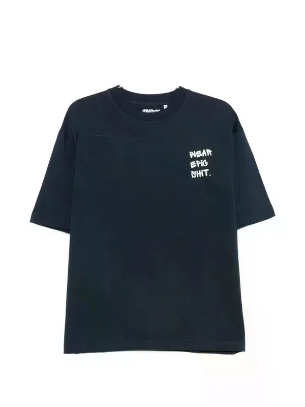 GEORGE. Slogan-print Crew-neck T-shirt
